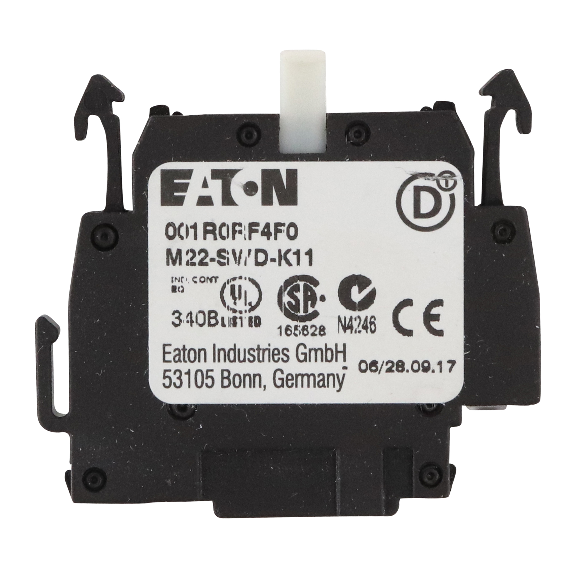 Eaton EATON M22-SWD-K11Q SELECTOR SWITCH TERMIANL BLOCK, 1NC/1NO CONTACT, 2-POSITION
